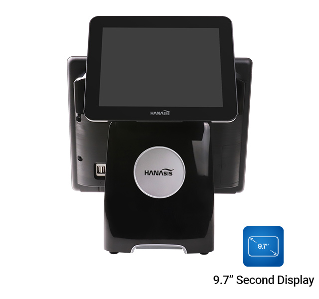 Hanasis Rapido 11th Generation POS - i5/ Black/ Dual Screen/ Made in Korea | Q8SUPPLY